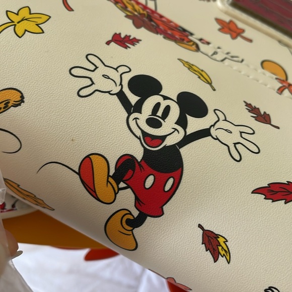 Loungefly | Bags | Disney Mickey And Friends Fall Leaves Loungeflysee ...